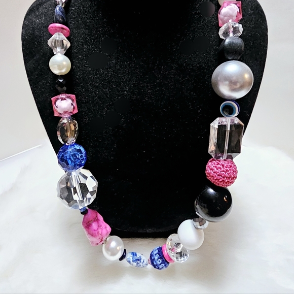 unbranded | Jewelry | Unique Chunky Colorful Glass Agate Beaded Stones ...